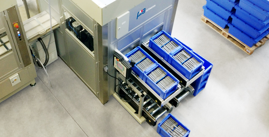 Customized tray and palletizer platforms for medical technology - PIA Group